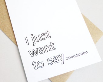 Just wanted to say | Etsy