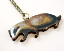 Popular items for badger charm on Etsy
