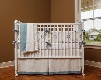 Popular items for linen baby bedding on Etsy