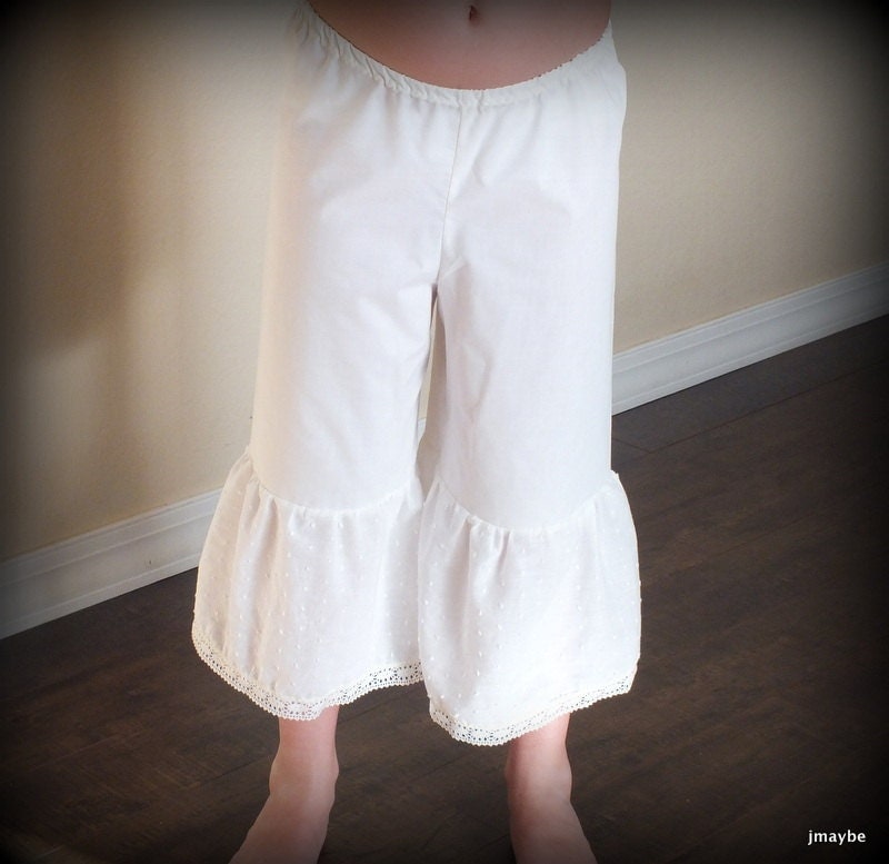 Vintage Ruffled Pantalettes or Pantaloons for girls & toddlers