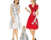 Items similar to 1940s Simplicity 4986 Evening Gown Pattern UNCUT Bust ...