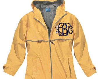 Monogram rain coat | Etsy