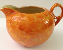 Popular items for orange lusterware on Etsy