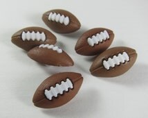 Unique football button related items | Etsy