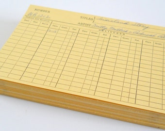 Popular items for vintage index cards on Etsy