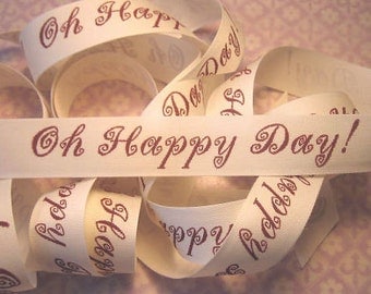 Happy birthday ribbon | Etsy