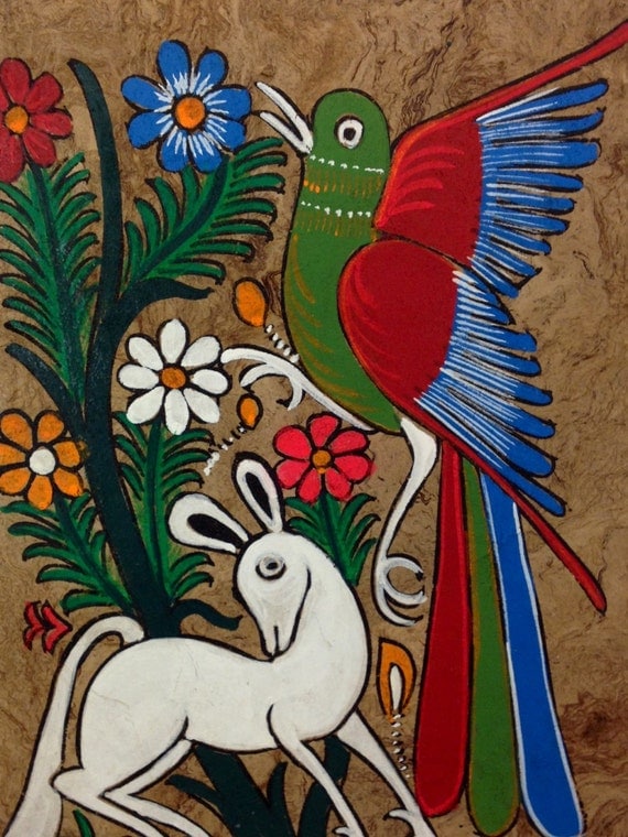 Pin by Karen Andress on Amate | Mexican folk art painting, Mexican folk ...