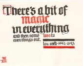Calligraphy for the discerning nerd by medievalnerd on Etsy