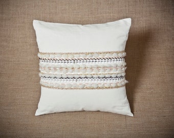 Gradient Script Handwoven cushion cover