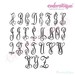Scarlett Monogram Font Set Machine Embroidery Font Alphabet