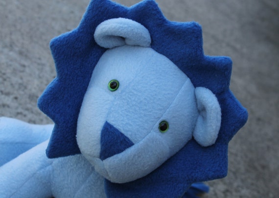 Little Boy Blue Stuffed Lion
