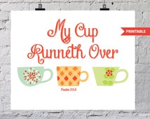 Unique my cup runneth over related items | Etsy