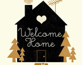 Welcome home print | Etsy