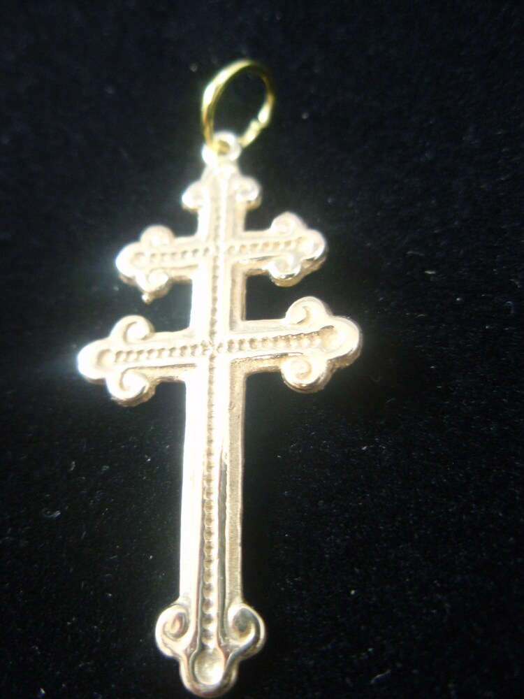 Cross of Lorraine Magnum Pi Team Pendant 14k yellow by itz8686