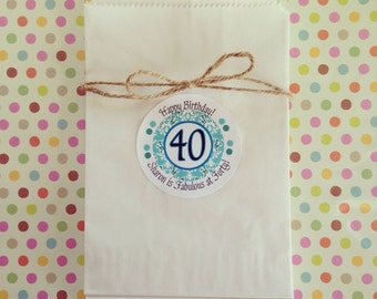 60th birthday stickers gold and black party stickers