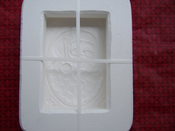 Doc Holliday Ceramic Mold Santa Face Card 534 by BeckeandBailey