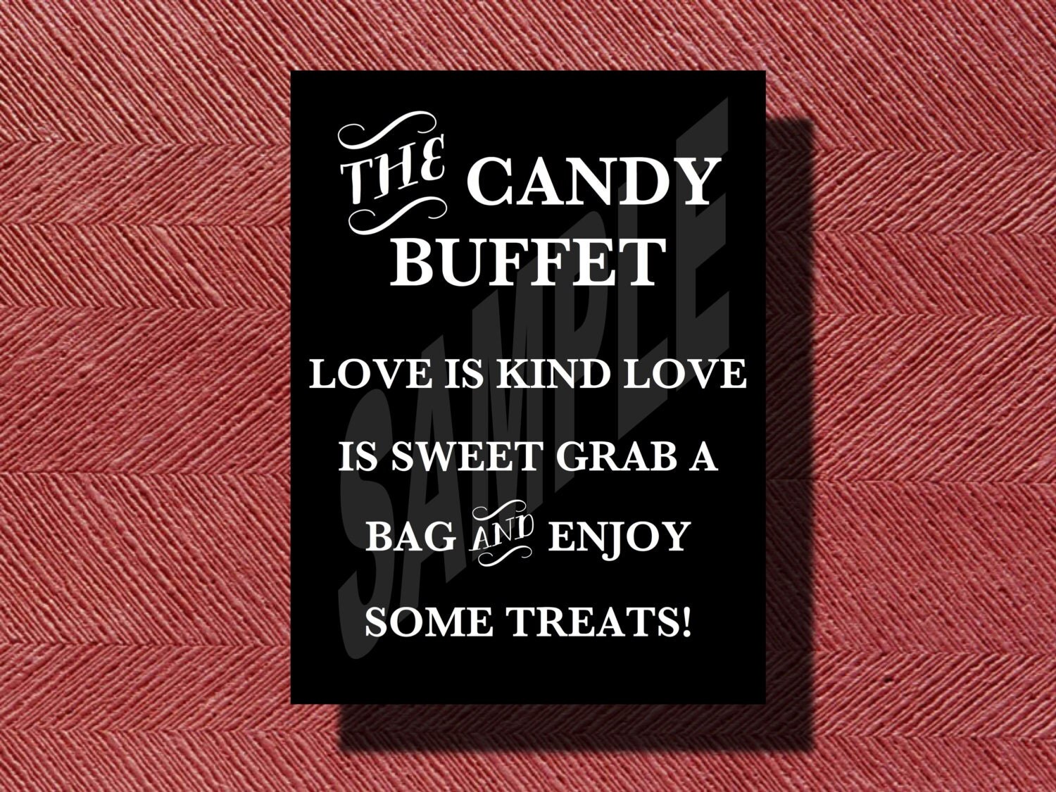 Wedding Candy Buffet Sign DIY Print Ready