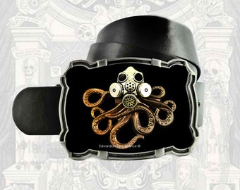 Octopus belt buckle | Etsy
