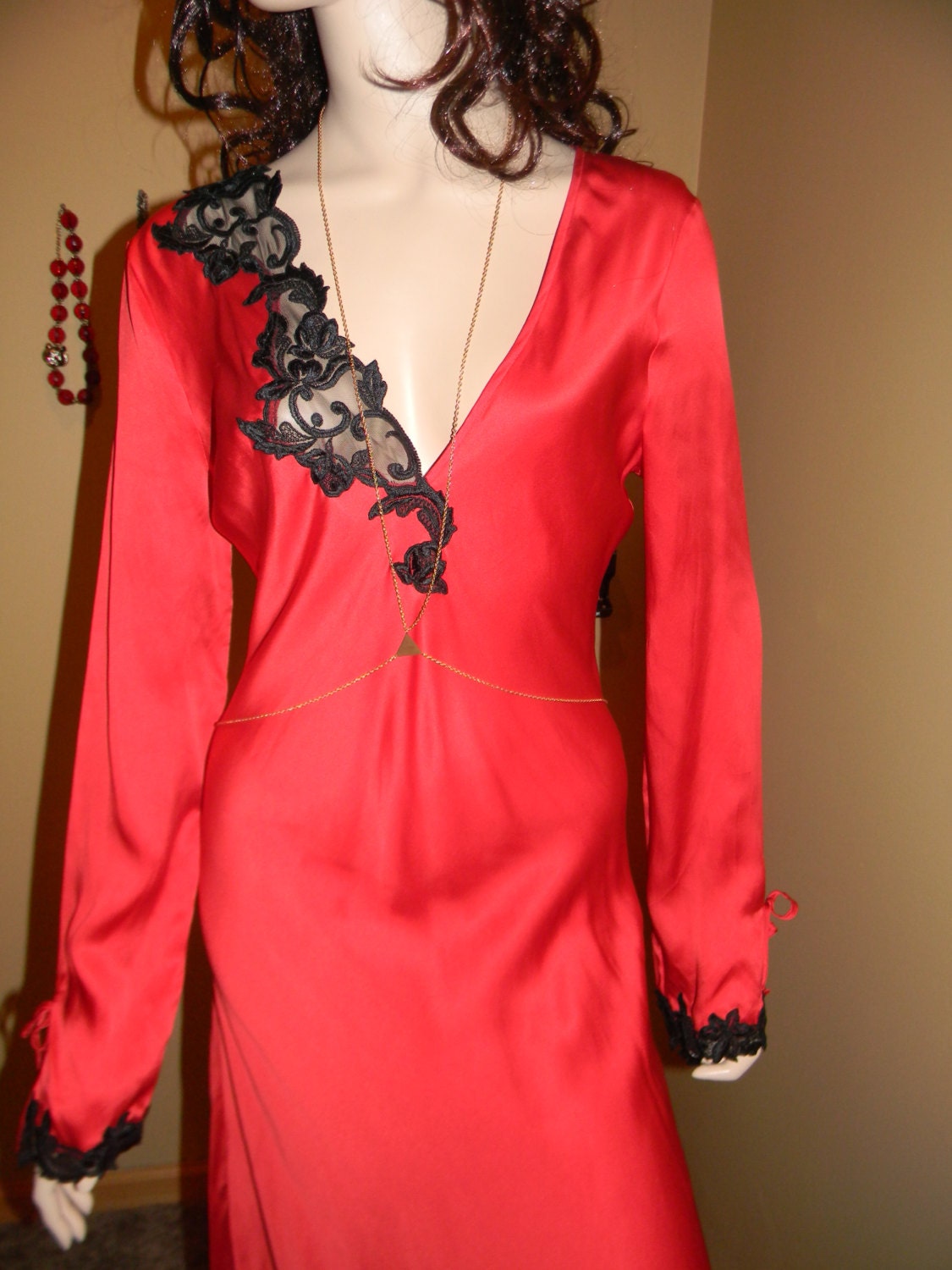 John Paul GAULTIER Night Gown. Silk Nightie.La Perla. Designer Night ...