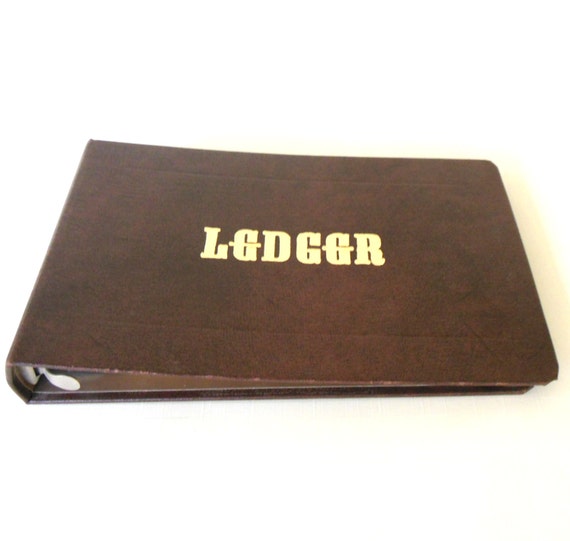 Small Ledger Accounting Binder Book fits 8.5 x 5 Ledger