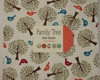 Family tree fabric | Etsy