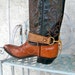 Boot jewelry leather boot wrap leather flower boot bracelet