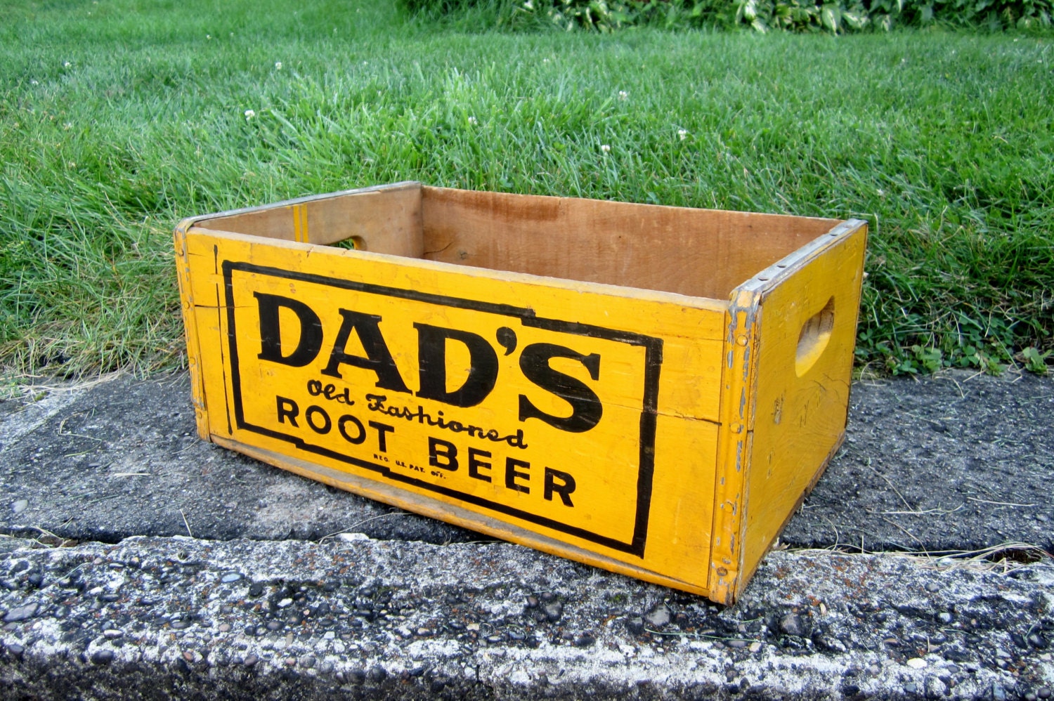Antique Wood Crate Wooden Box Dads Root Beer Box Primitive