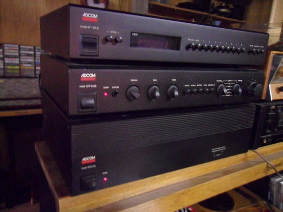 Vintage Adcom Audio System with Power Amplifier by nashvillepicker