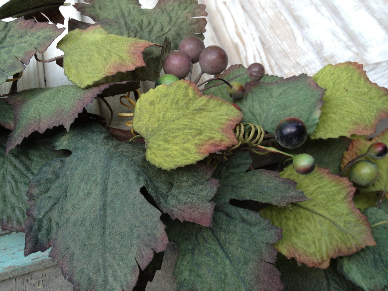 Grapevine Garland with Berries Wreath or Flower Arranging