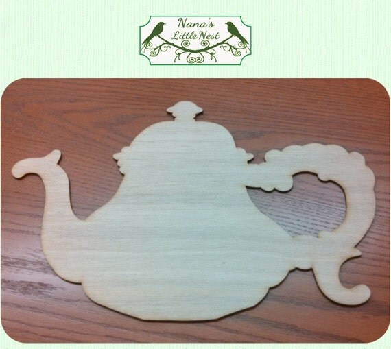 Teapot Wood Cut Out Laser Cut