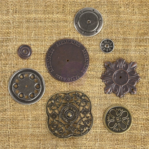 Items similar to Prima Metal Embellishments Vintage Mechanicals Washers ...