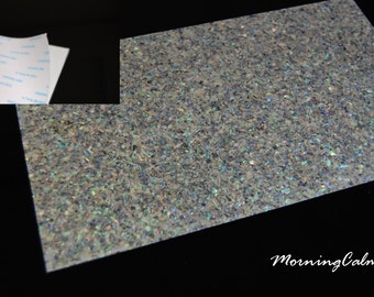 White Mother of Pearl Shell Adhesive Veneer Sheet MOP Nacre