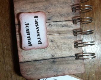 Unique password book related items | Etsy