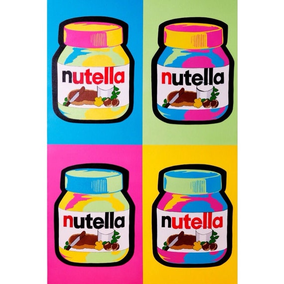 Nutella Print by HeadOnAPlateArt on Etsy