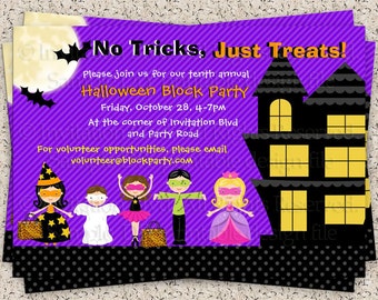 Kids Halloween Party Invitation - Halloween Party Invitation ...