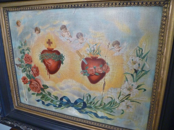 Items similar to Local Pickup Only Antique Bleeding Heart Tin ...