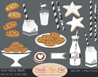 Milk and cookies sweets clipart clip art milk biscuits