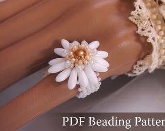 Beading Tutorial Dorothy Ring Beadwork PDF Pattern with
