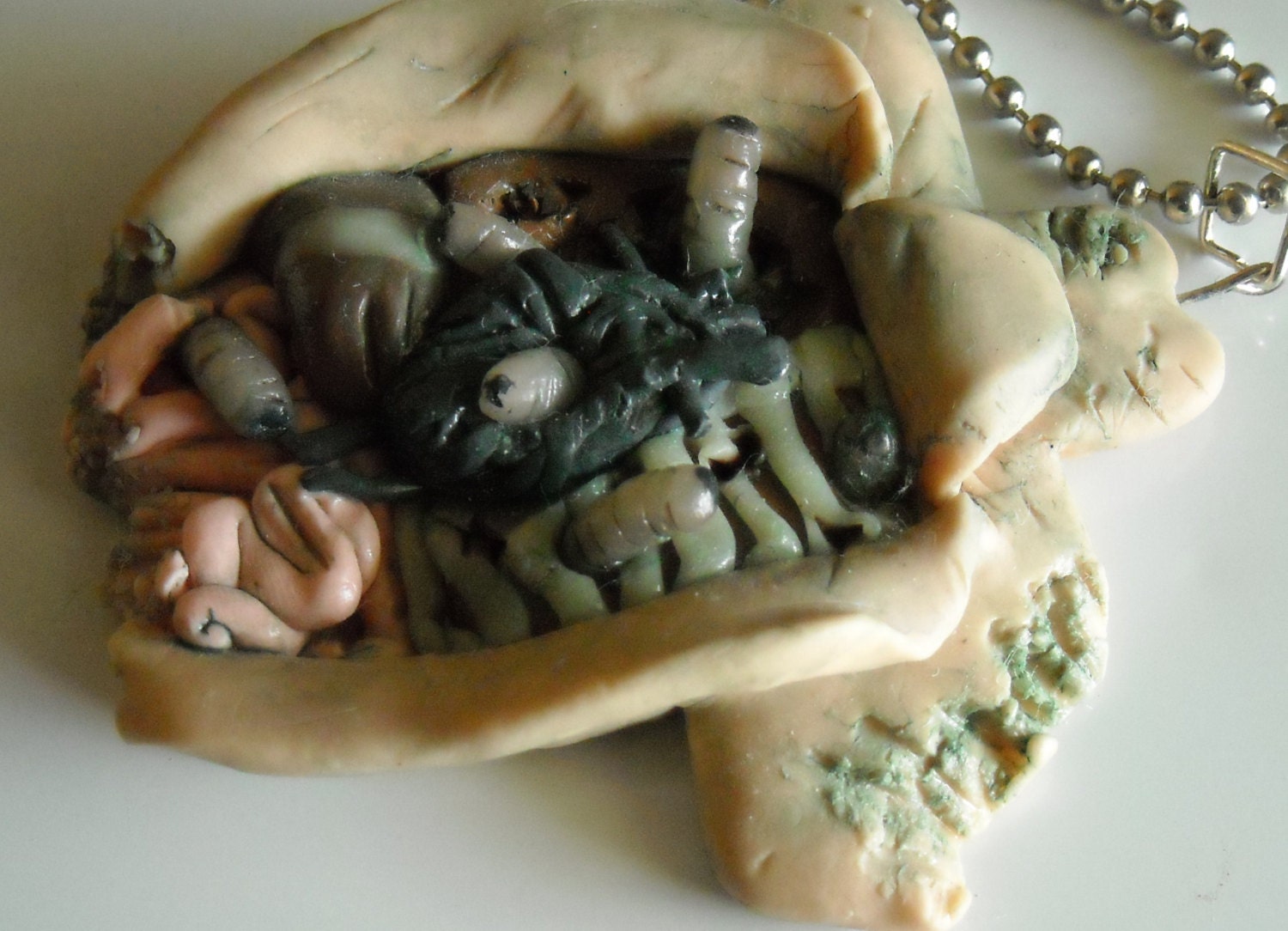 Zombie Autopsy Realistic Maggot Infested by CobaltMoonJewelry