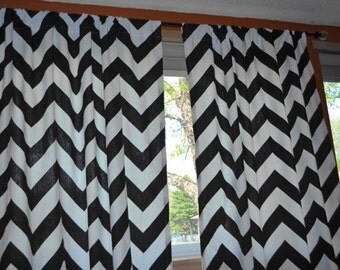 99 Dollar Sale 50x84, or 50x76 New Large Chevron Curtain Fabric. Great ...