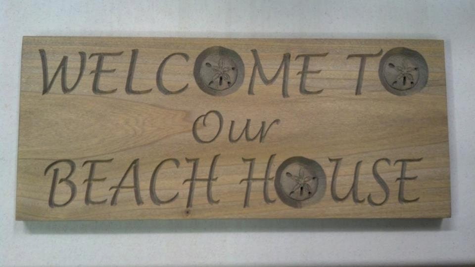Welcome To Our Beach House Sand Dollars Beach Decor