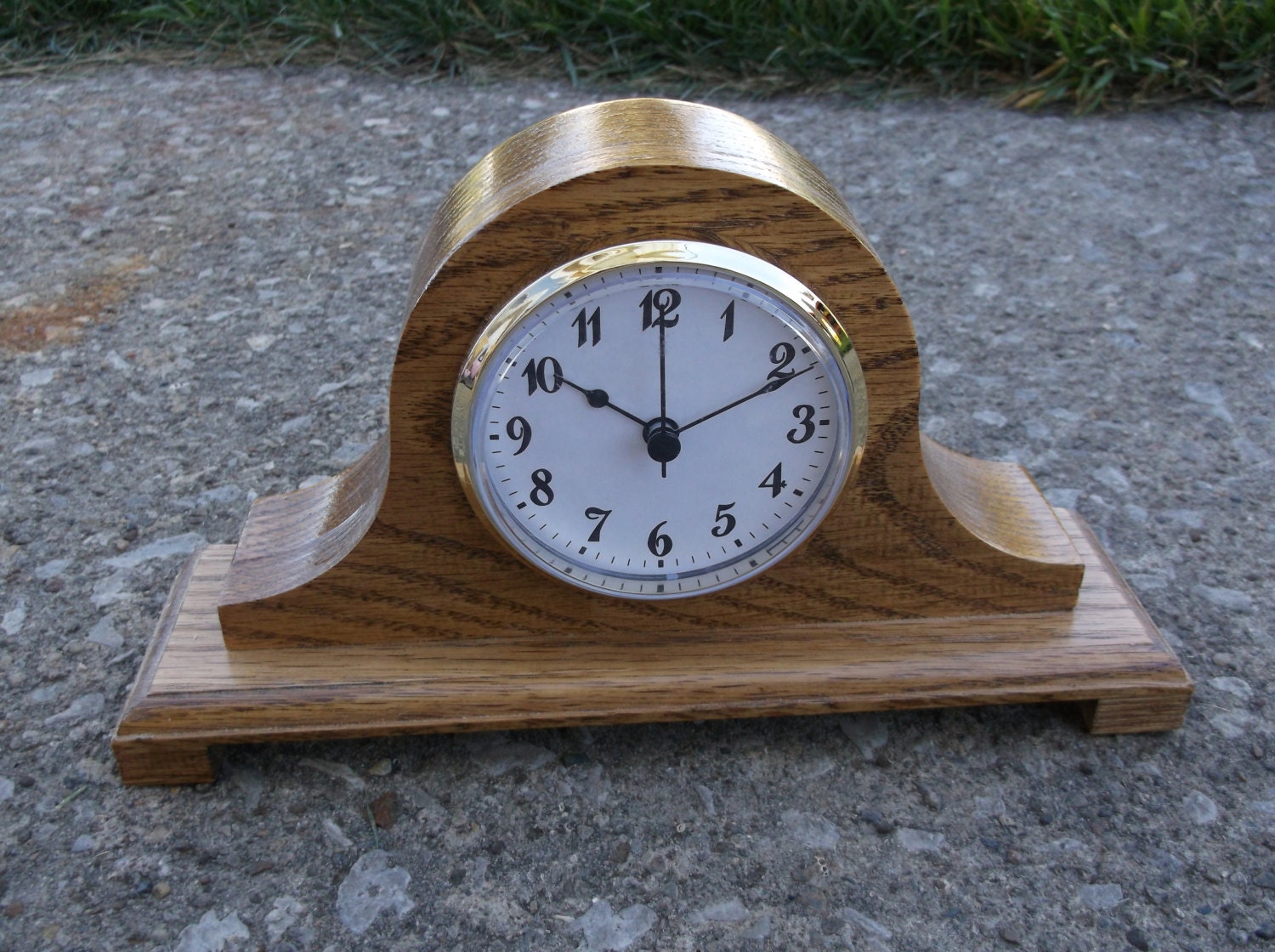 Homemade Wooden Mantel Desk Or Dresser Clock By ShopOnTheBigCorner Homemade Wooden Mantel Desk Or Dresser Clock By ShopOnTheBigCorner