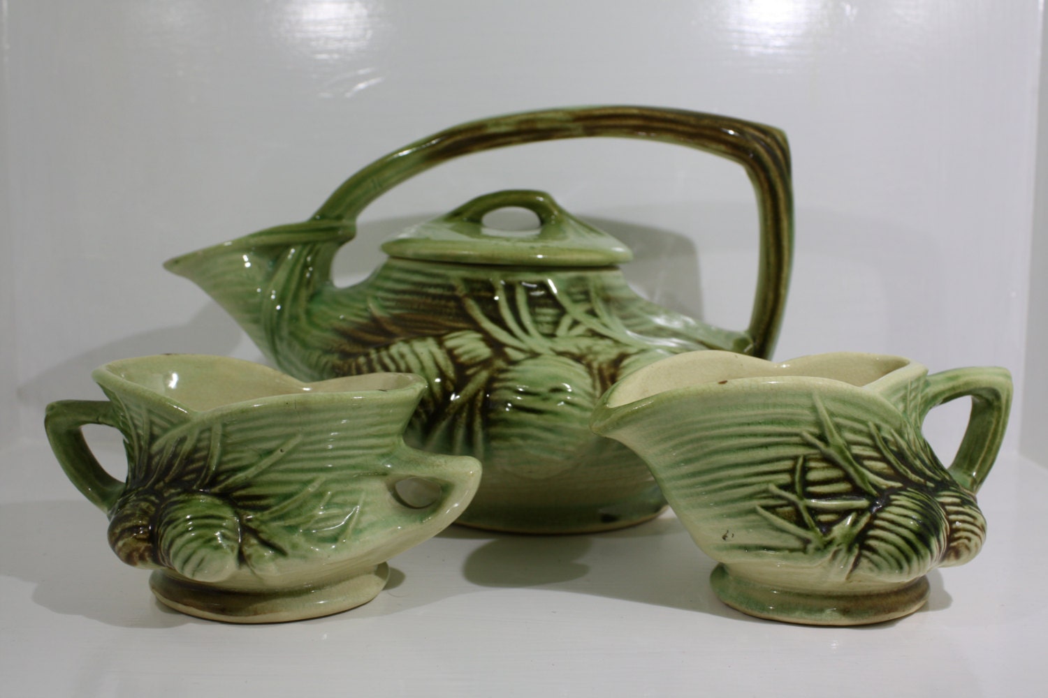 Vintage Classic 1940 McCoy Pine Cone Tea Serving Set – Haute Juice