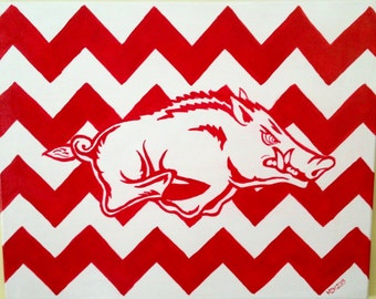 Popular items for razorback paintings on Etsy