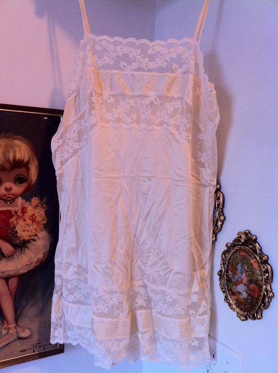 Vintage Lace Romper Teddy Lingerie Nude By Moddollyvintage On Etsy