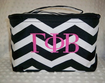 Sorority Personalized Greek Letter Large Personalized Cosmetic Bag ...