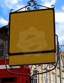 English Pub Sign Blank You Personalize high resolution download ready ...