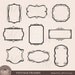 FRAME Clip Art: VINTAGE Frames / Borders Clipart