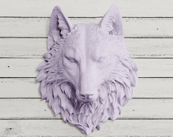 Resin wolf head | Etsy