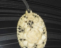 Popular items for faux ivory necklace on Etsy